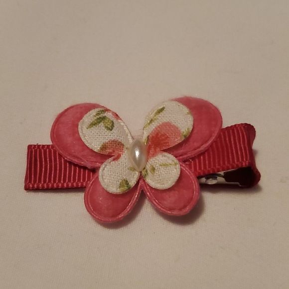 Yogi & Cecil's Boutique | Accessories | New Hot Pink Butterfly Hair ...